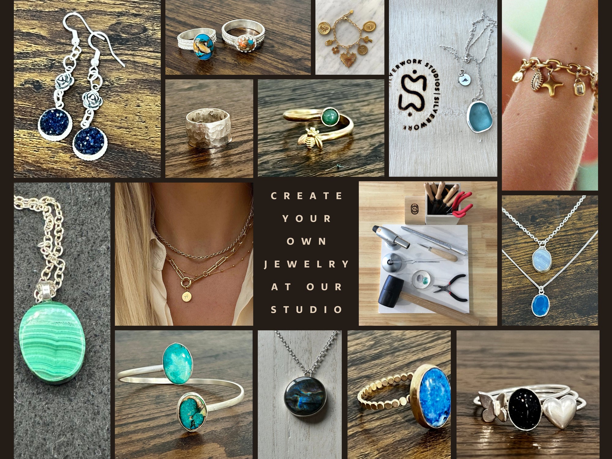 Silverwork Studios:Jewelry workshop, jewelry class, permanent jewelry
